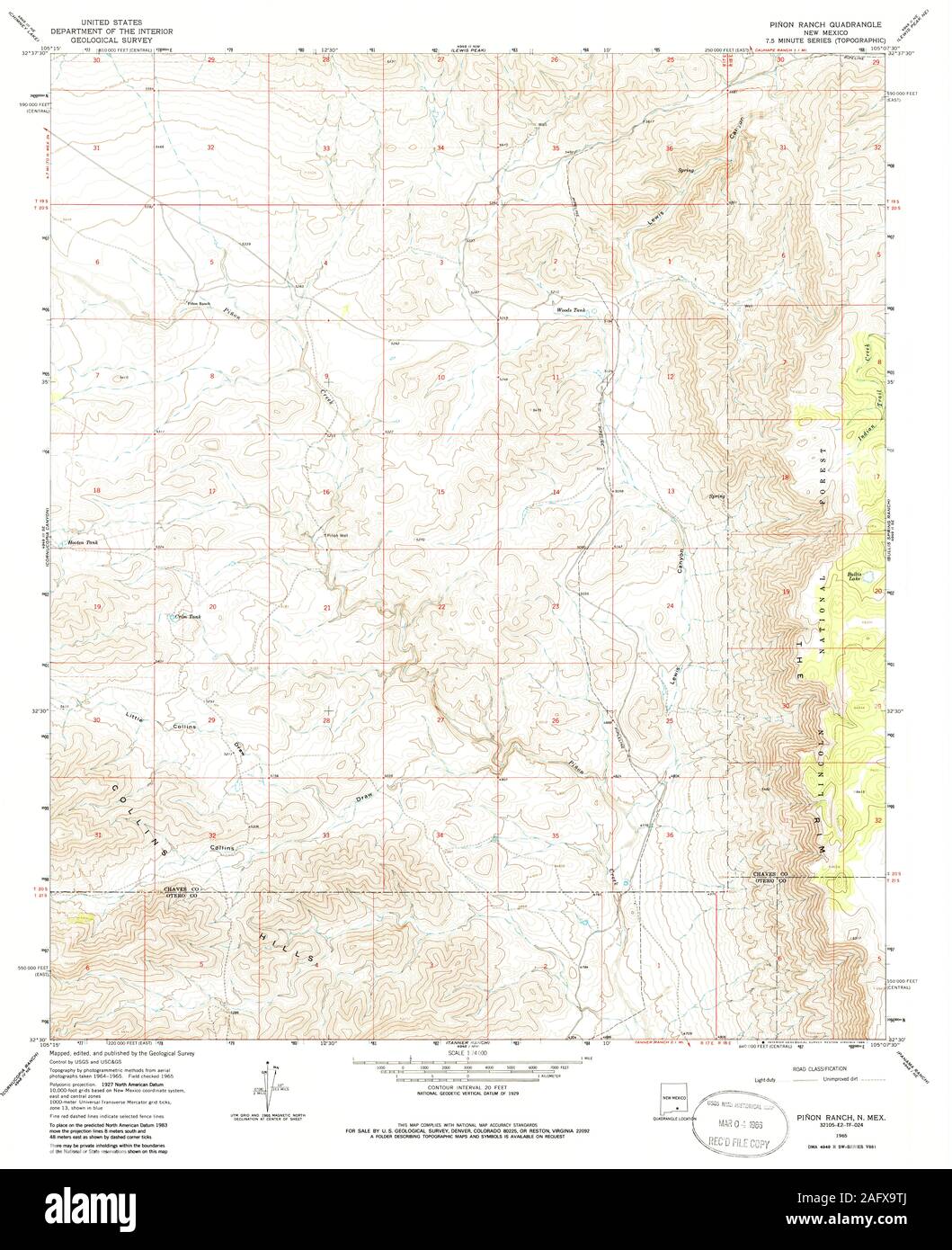 Map of pinon new mexico hi-res stock photography and images - Alamy