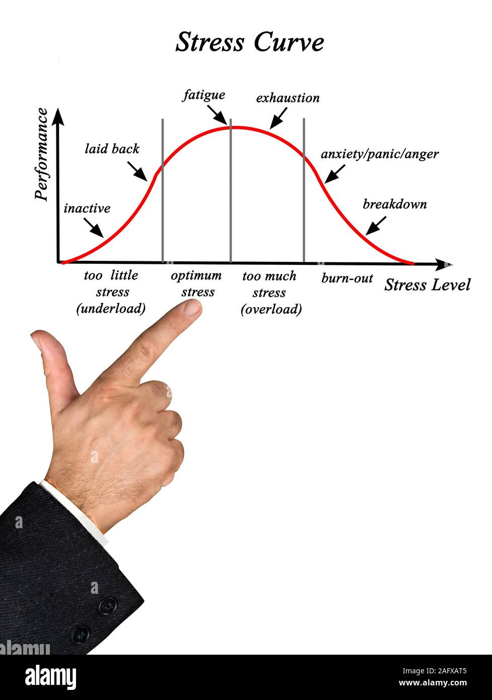 Stress and Performance Curve Stock Photo - Alamy
