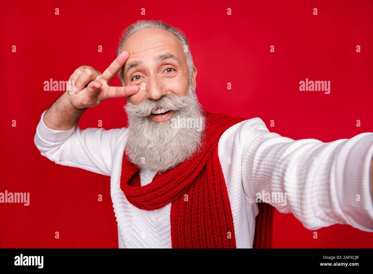 Self-portrait of his he nice attractive glad optimistic positive ...