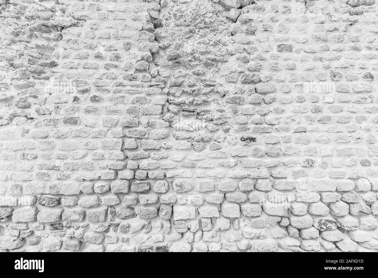Background of ancient stone wall. Texture of old brick. Roman ...