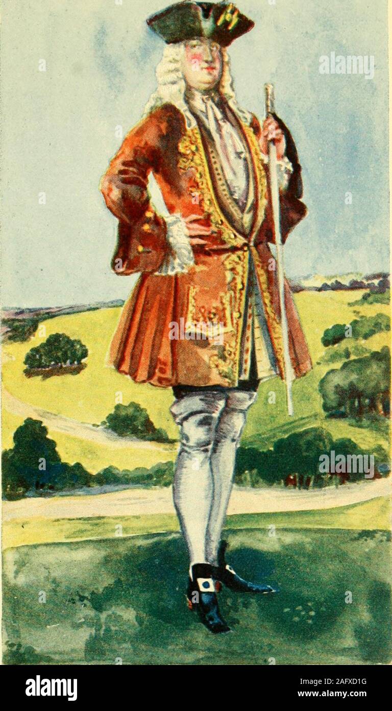 . English costume. A MAN OF THE TIME OF GEORGE I.(1714—1727) The ...
