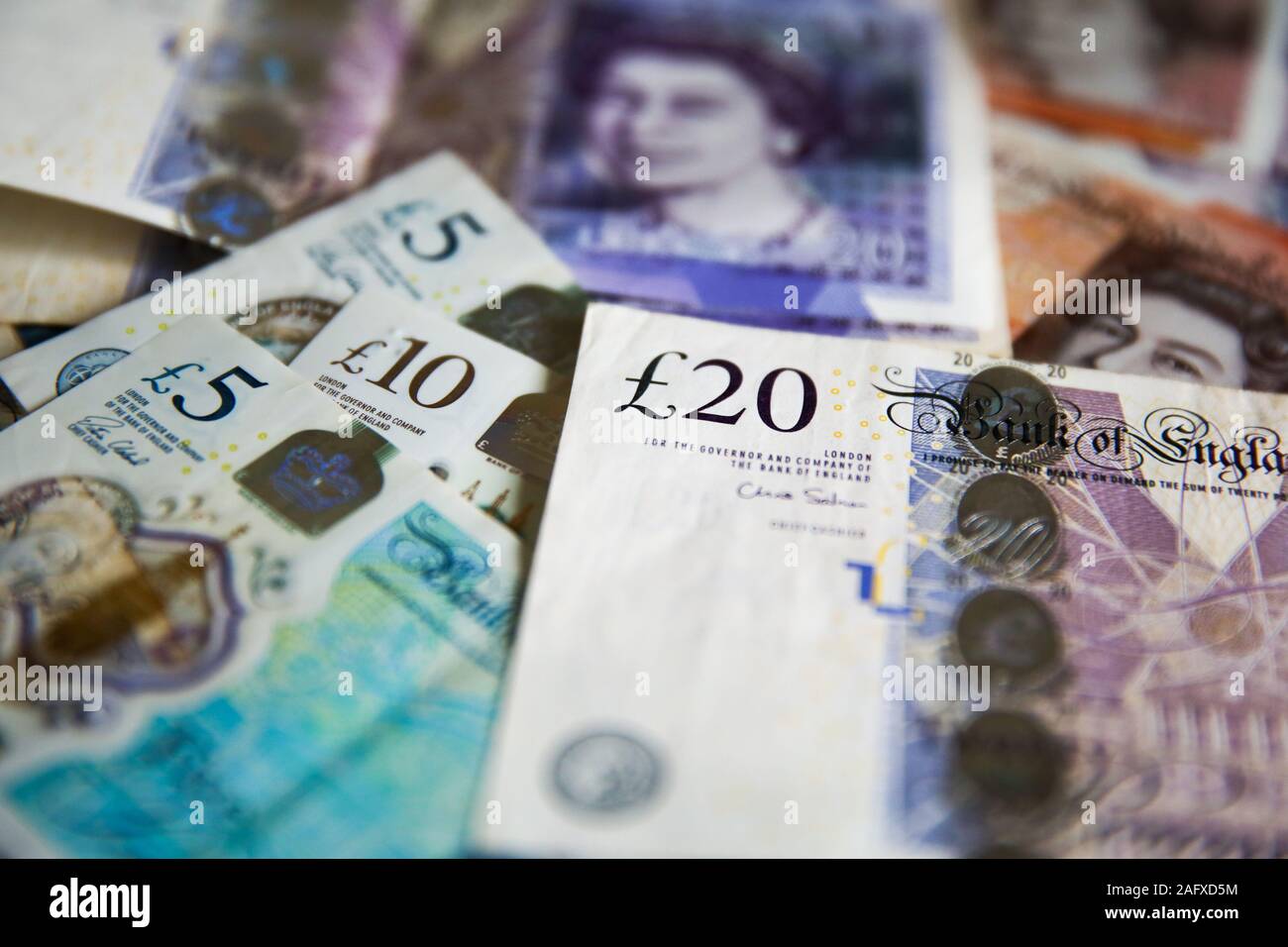 UK British Pound currency bank notes Stock Photo - Alamy