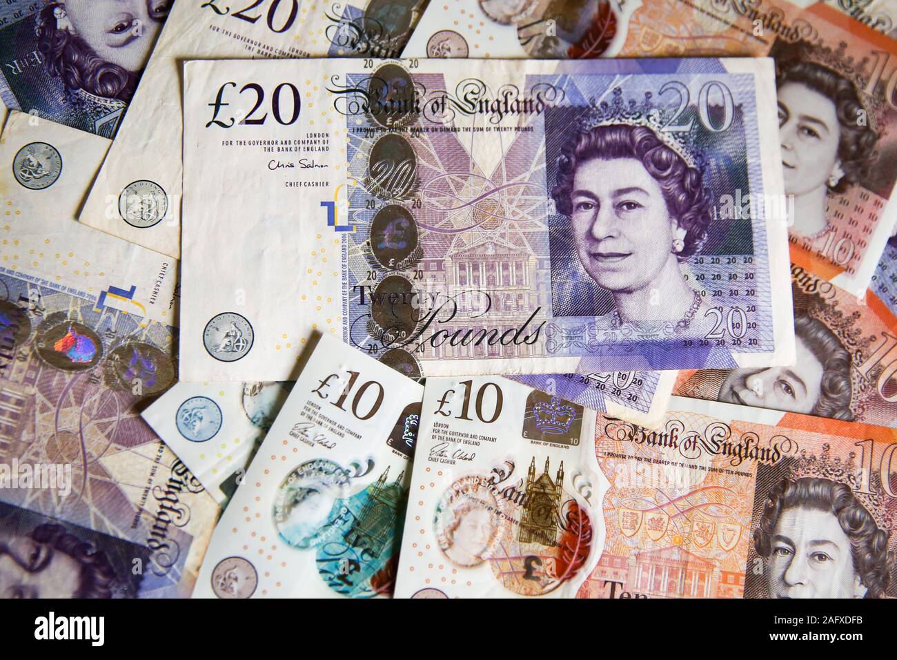 UK British Pound currency bank notes Stock Photo - Alamy