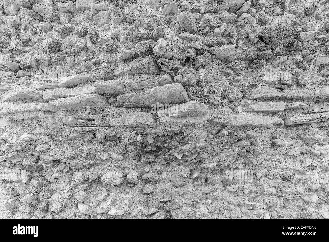 Background of ancient stone wall. Texture of old brick. Roman ...