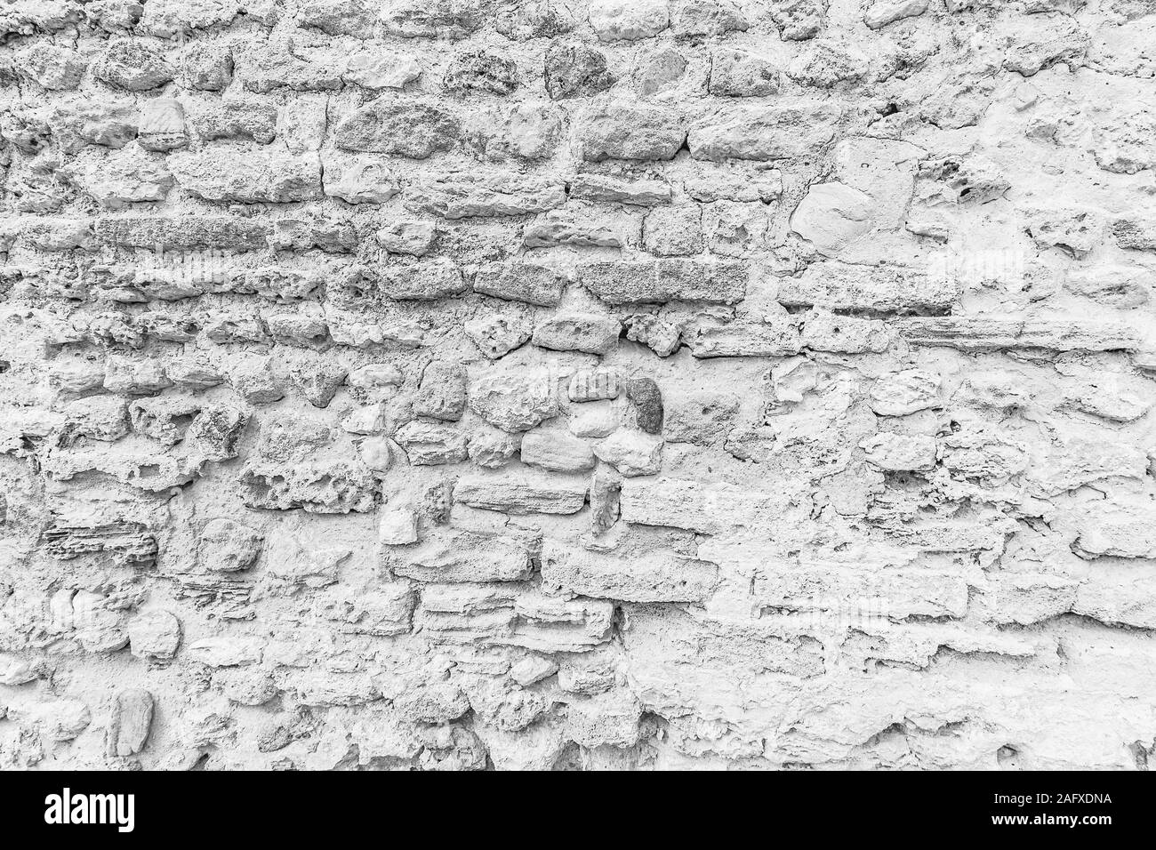 Background of ancient stone wall. Texture of old brick. Roman ...