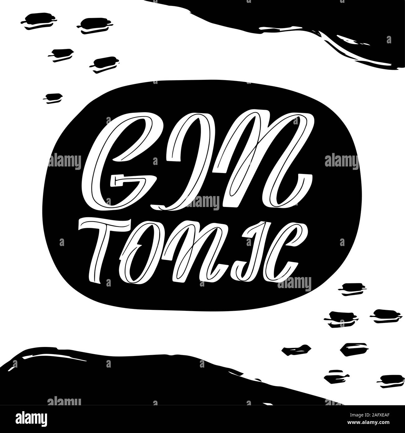 Hand drawing ink lettering vector art, modern brush calligraphy poster ...