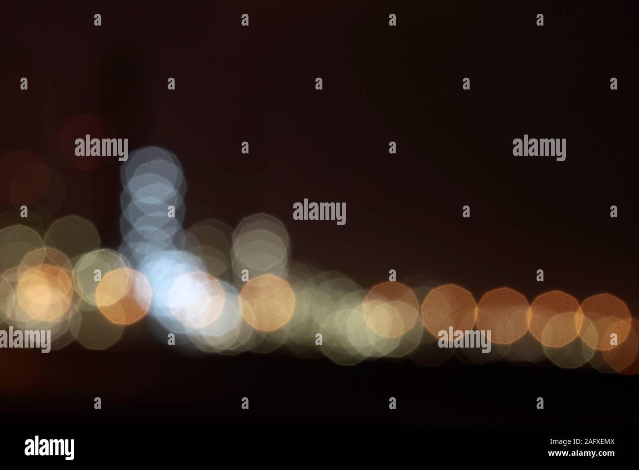 Colorful beautiful city light flares Stock Photo - Alamy