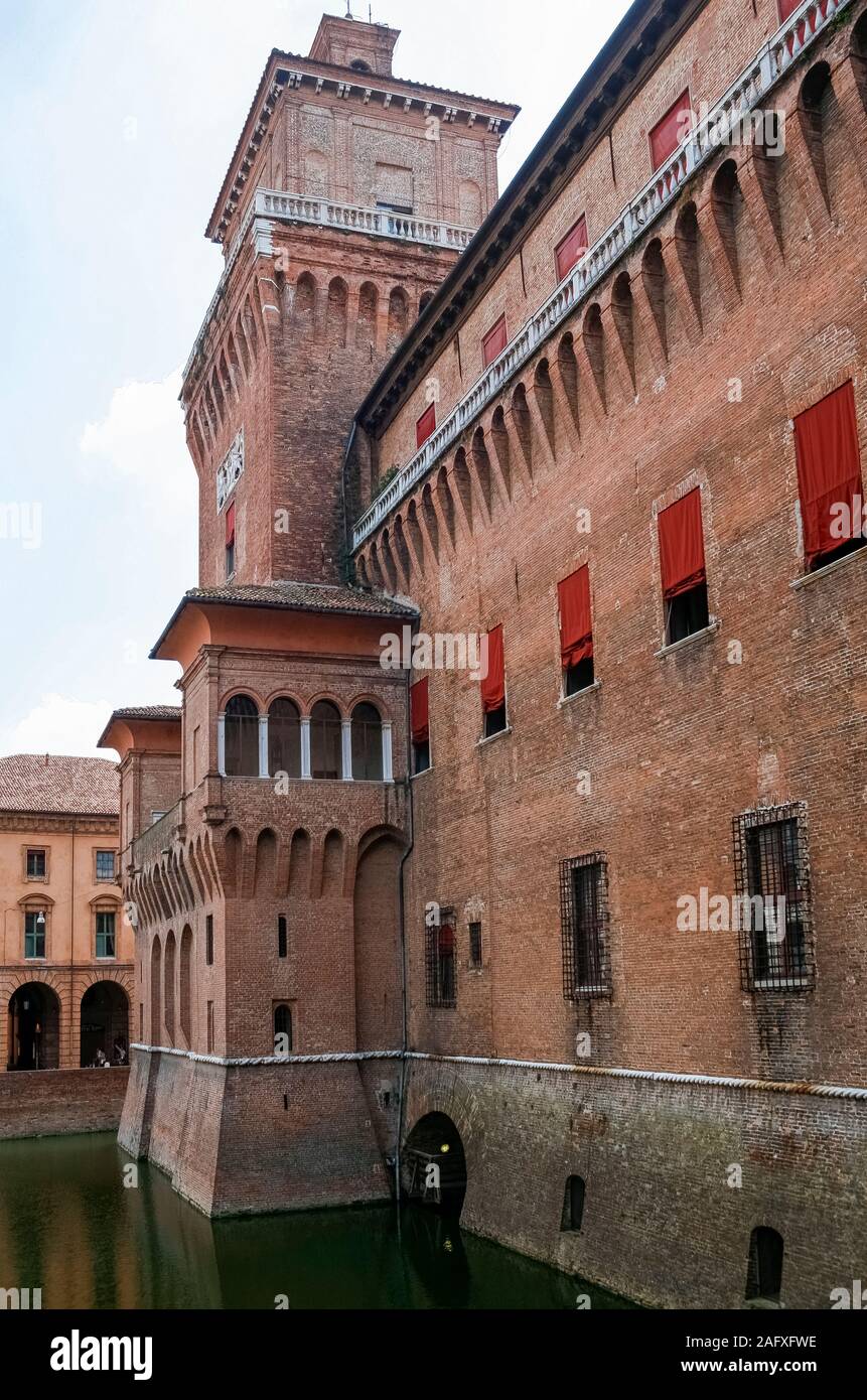 Italy Emilia Romagna Ferrara the Estense castle Stock Photo - Alamy