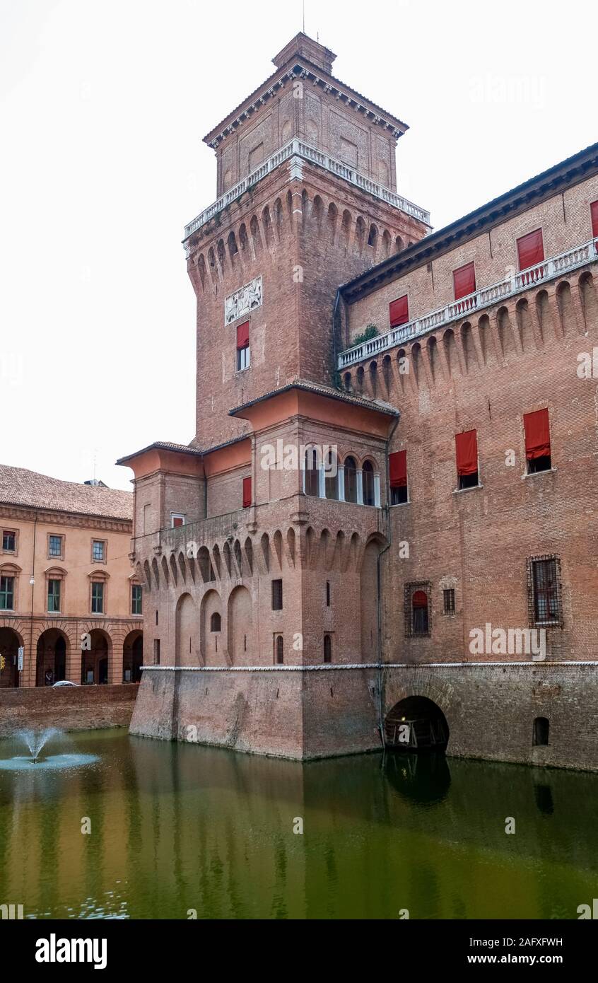 Italy Emilia Romagna Ferrara the Estense castle Stock Photo - Alamy