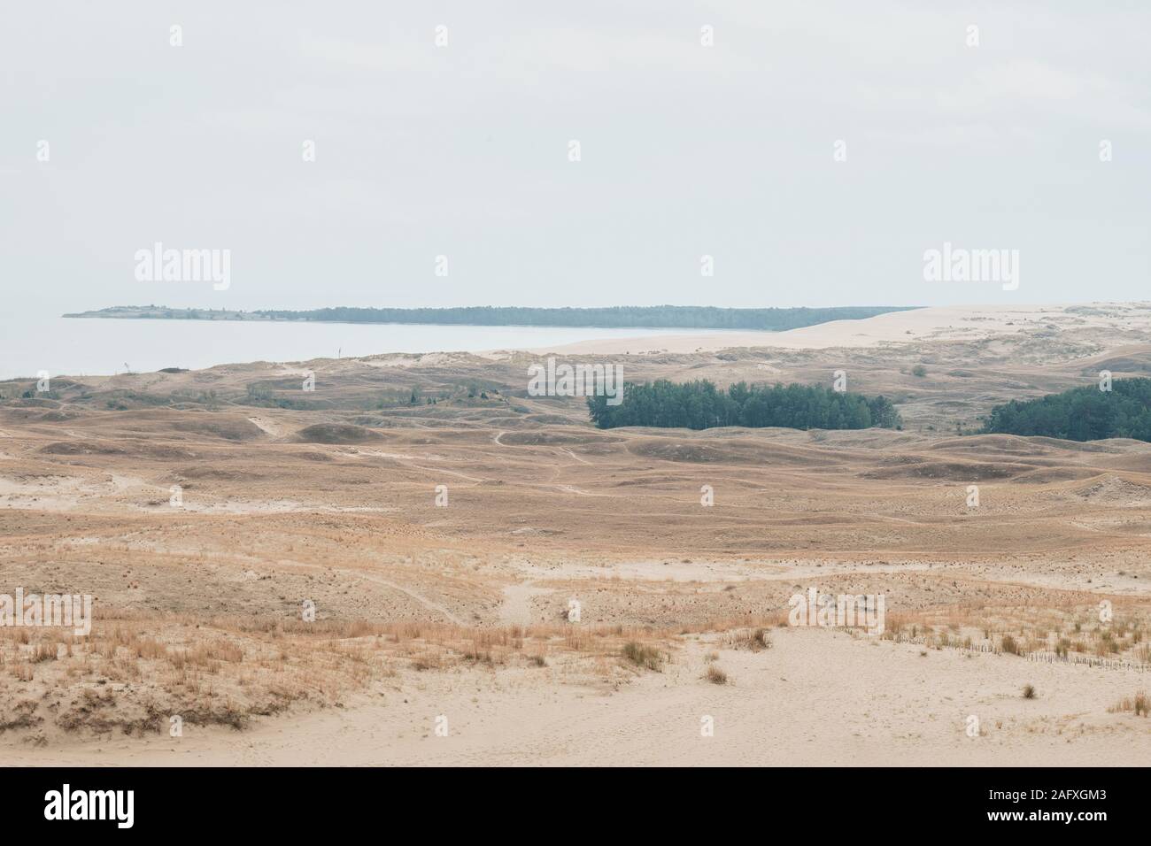 The Landscape of Parnidis Dune in The Curonian Spit, Nida, Lituania ...