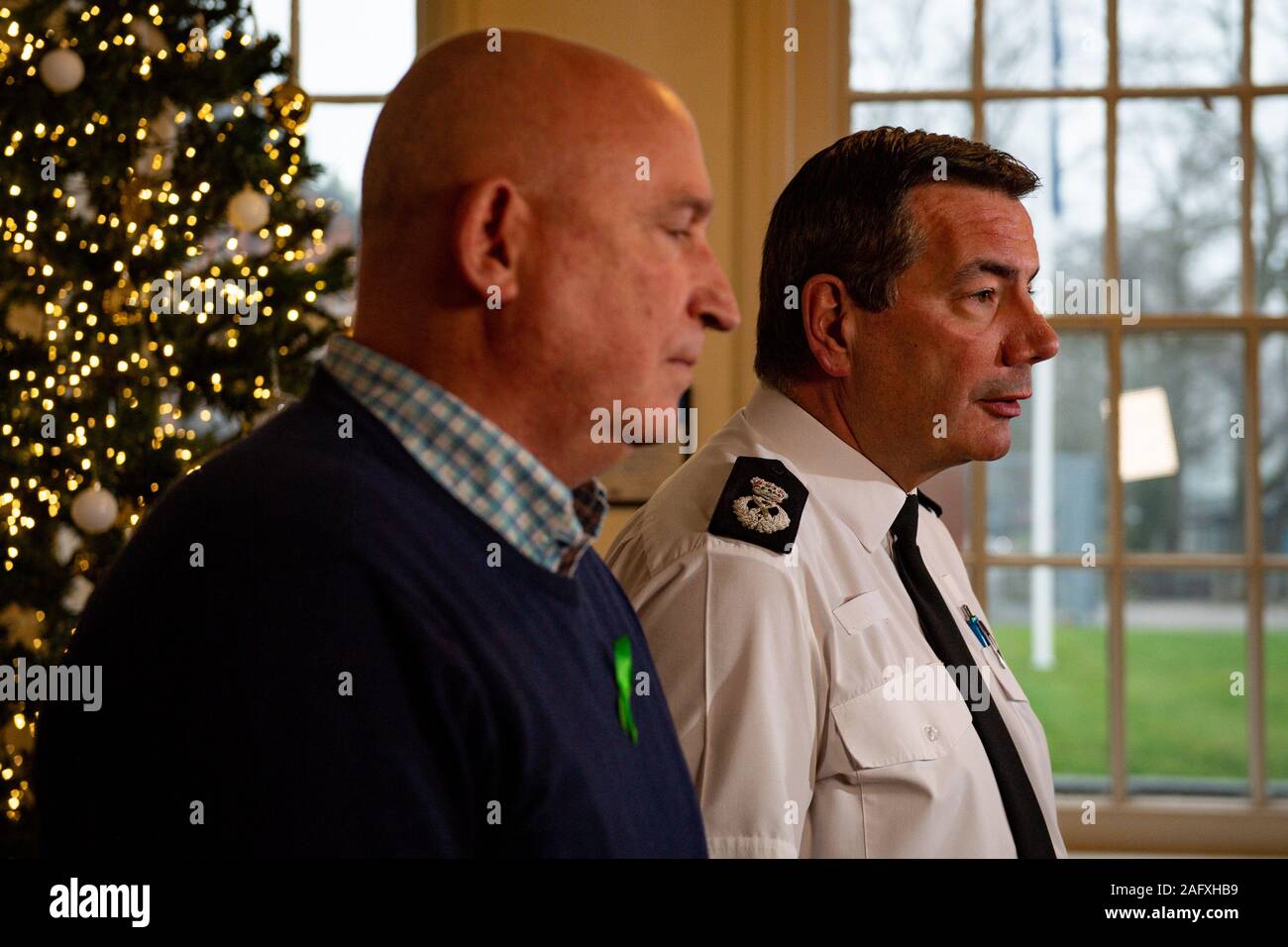 The family spokesman of teenage motorcyclist harry dunn hi-res stock ...