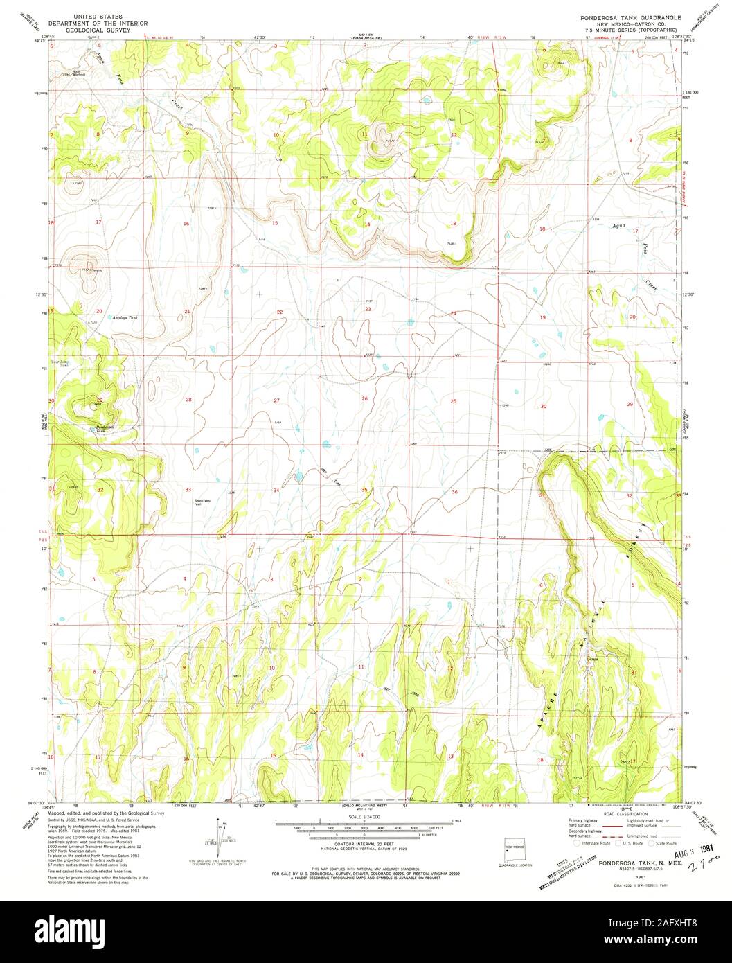 Map of the ponderosa hi-res stock photography and images - Alamy