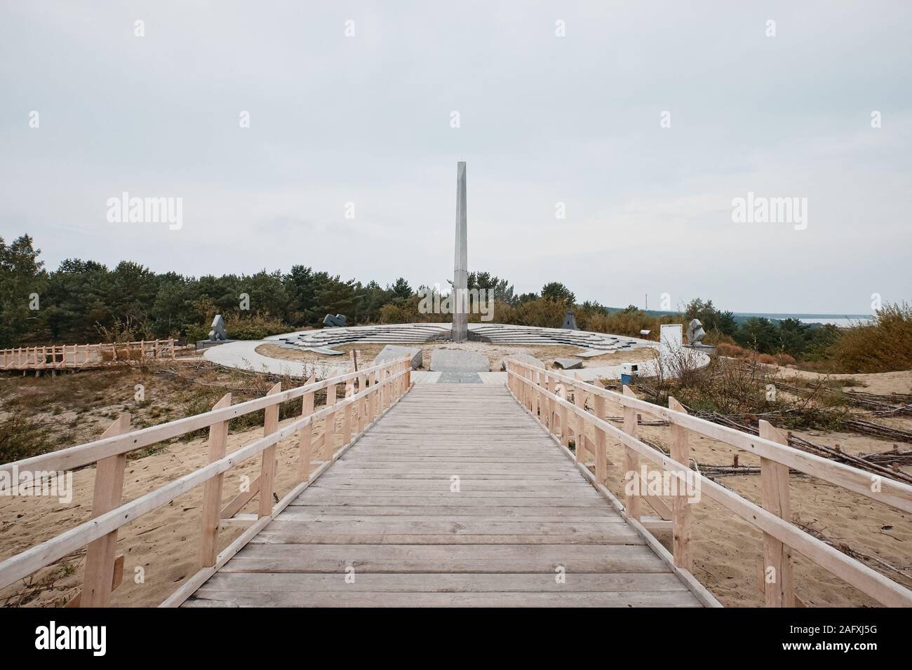 The Landscape of Parnidis Dune in The Curonian Spit, Nida, Lituania ...