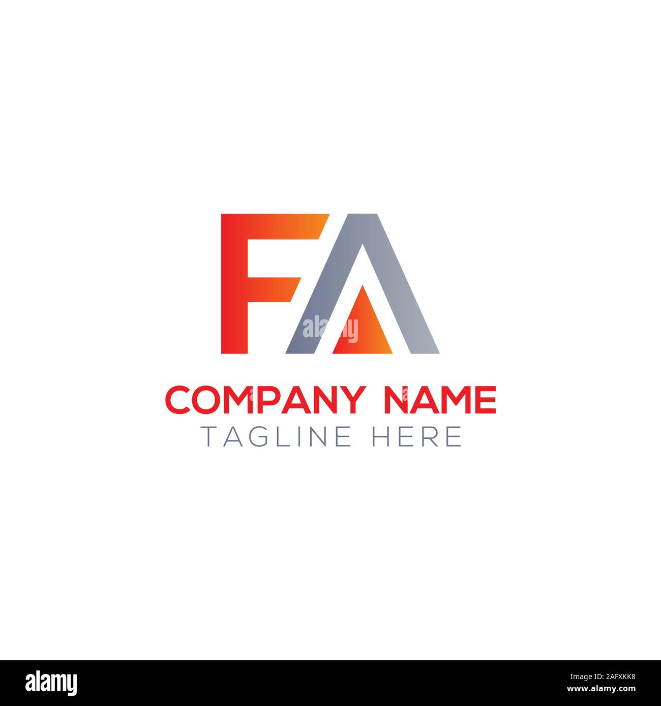 Initial FA Letter Linked Logo. Creative Letter FA Modern Business Logo ...