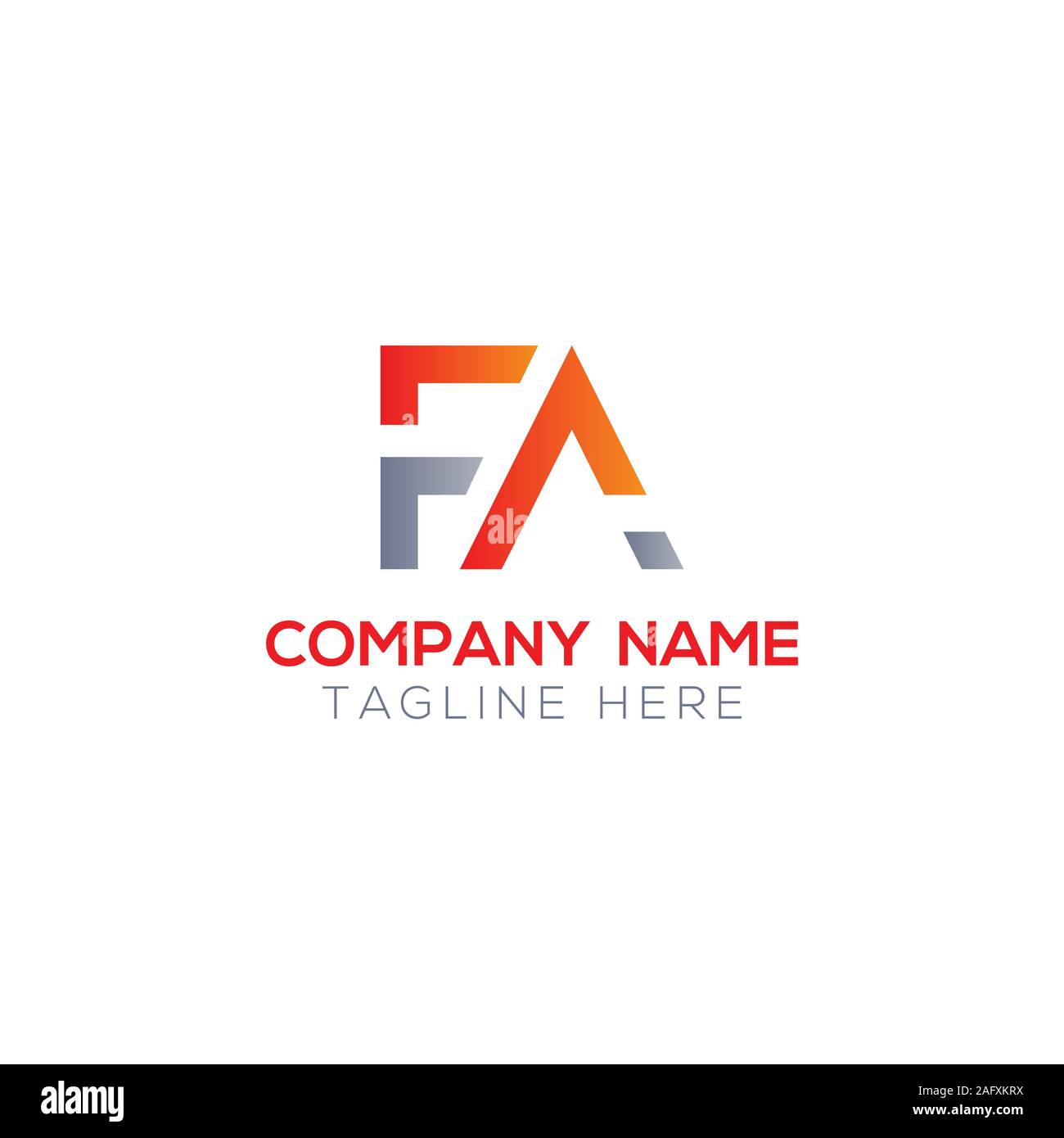 Initial FA Letter Linked Logo. Creative Letter FA Modern Business Logo ...