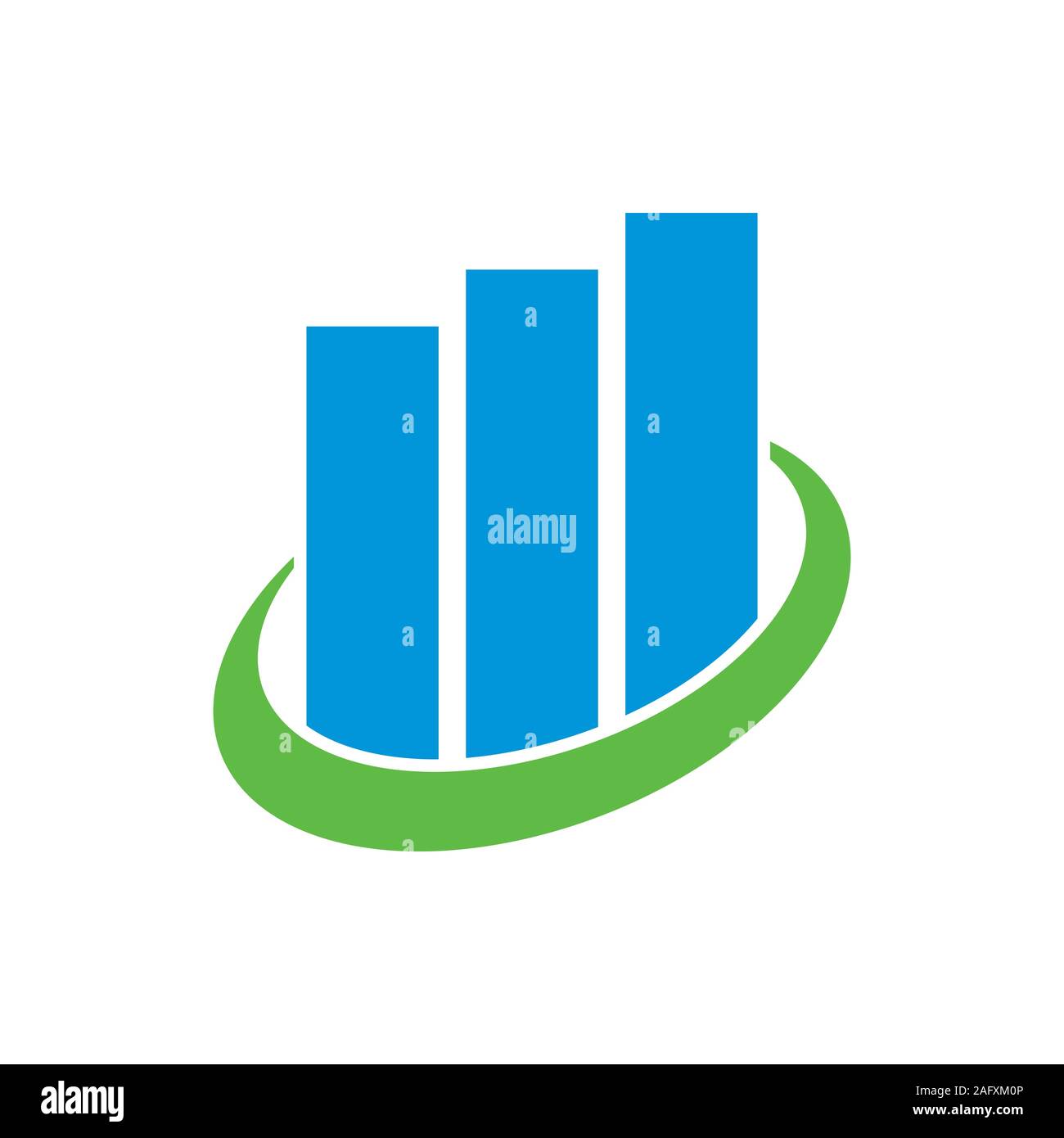 Chart Bars Network Ring Vector Symbol Graphic Logo Icon Design Template ...