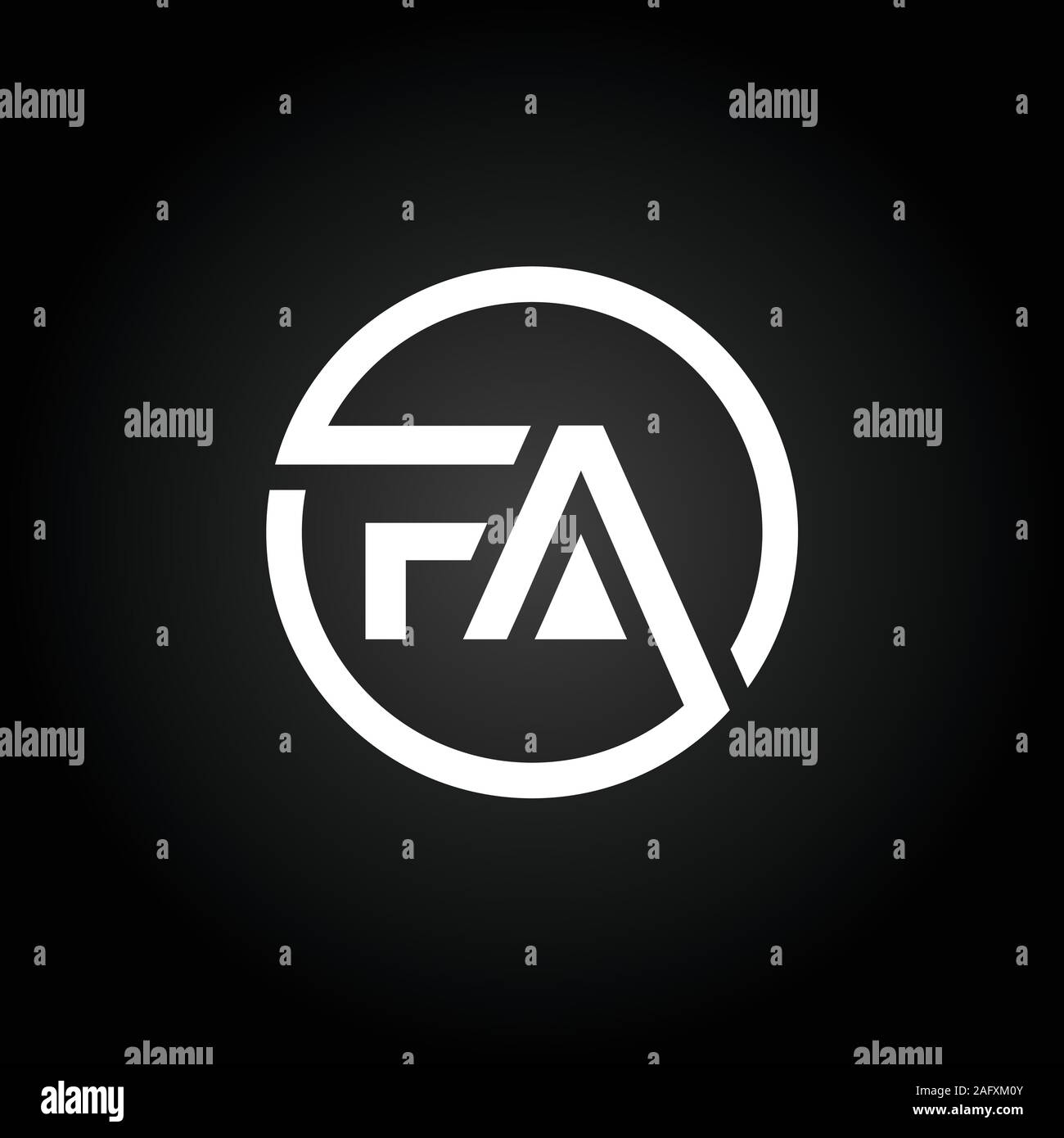Initial FA Letter Linked Logo Creative Letter FA Modern Business Logo Initial FA Letter Linked Logo Creative Letter FA Modern Business Logo