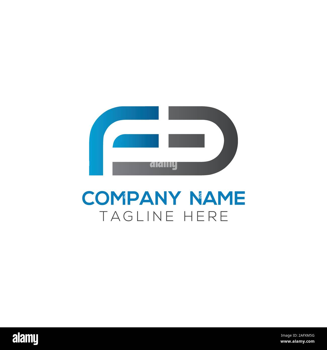 Initial FB Letter Linked Logo. Creative Letter FB Modern Business Logo ...