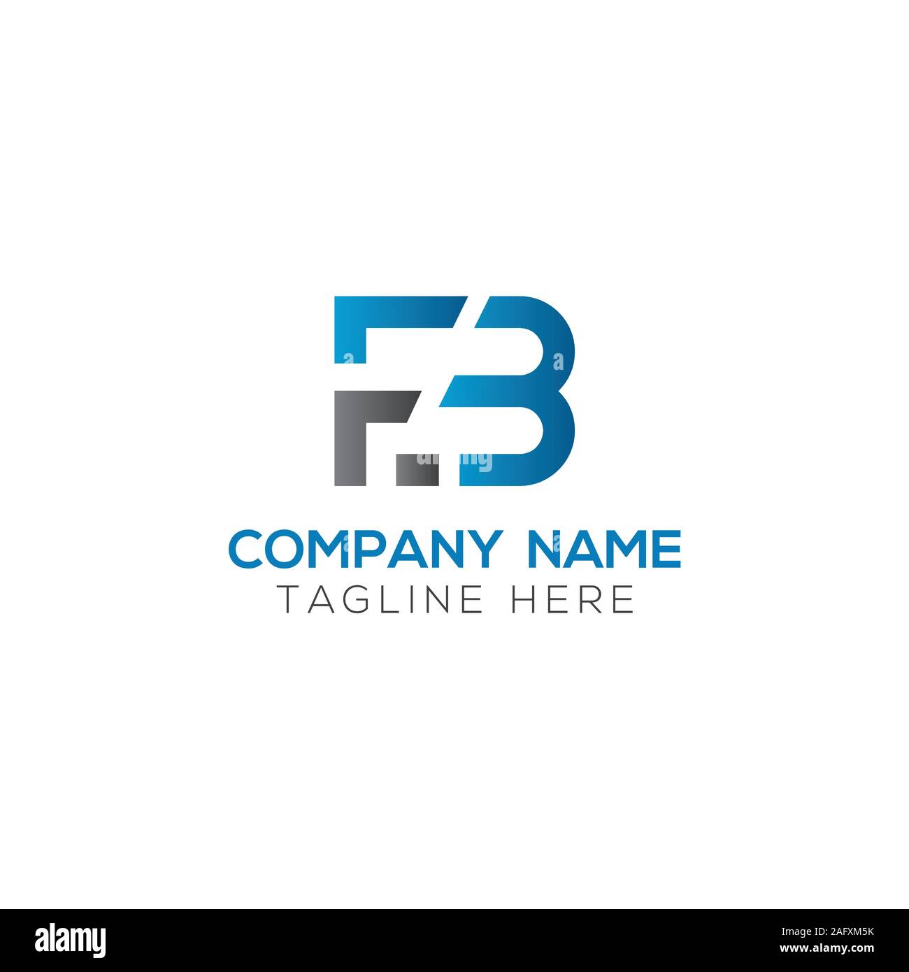 Initial FB Letter Linked Logo. Creative Letter FB Modern Business Logo Vector Template. FB Logo ...