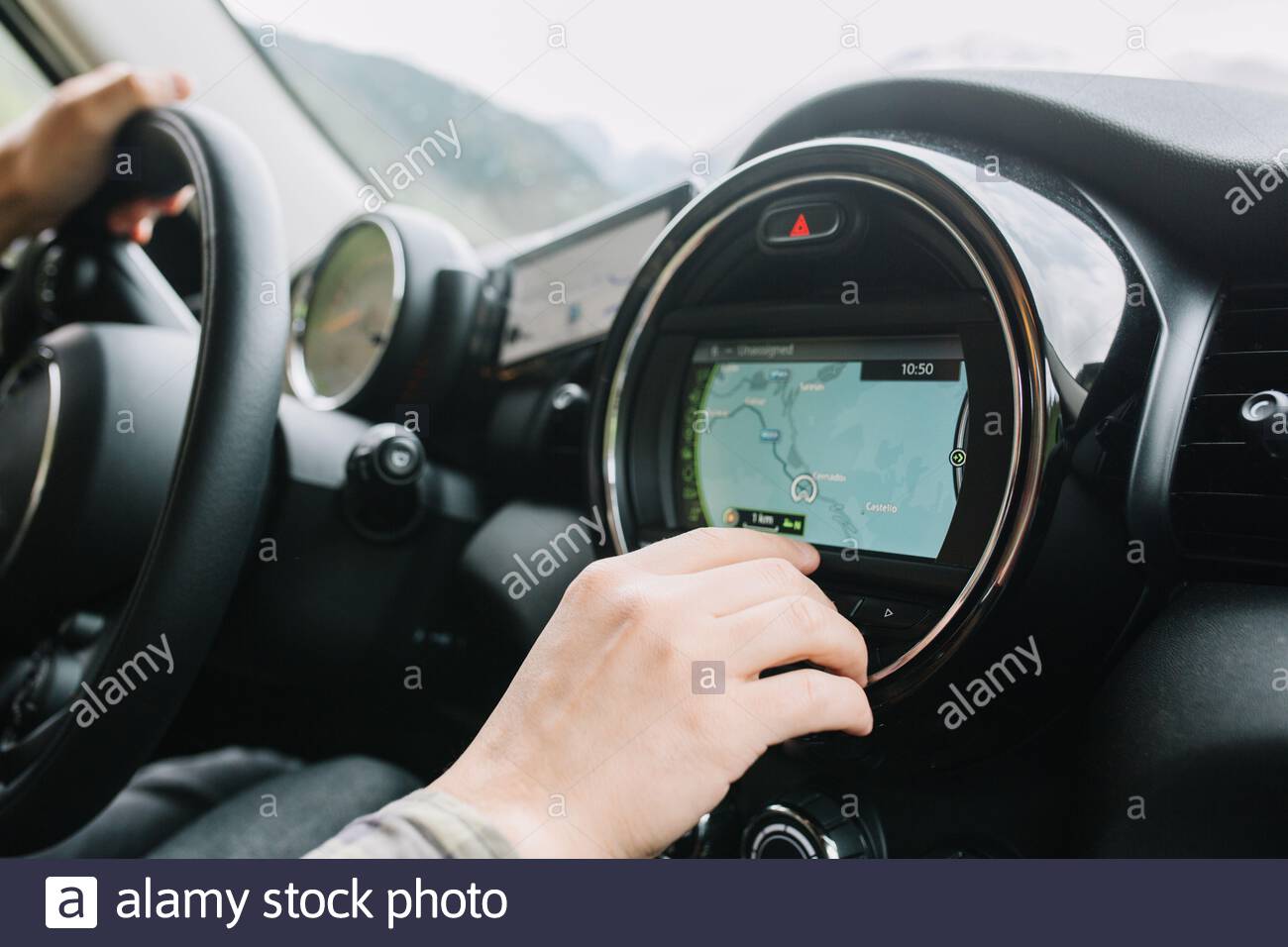 Auto Dashboard Touch Screen High Resolution Stock Photography and ...