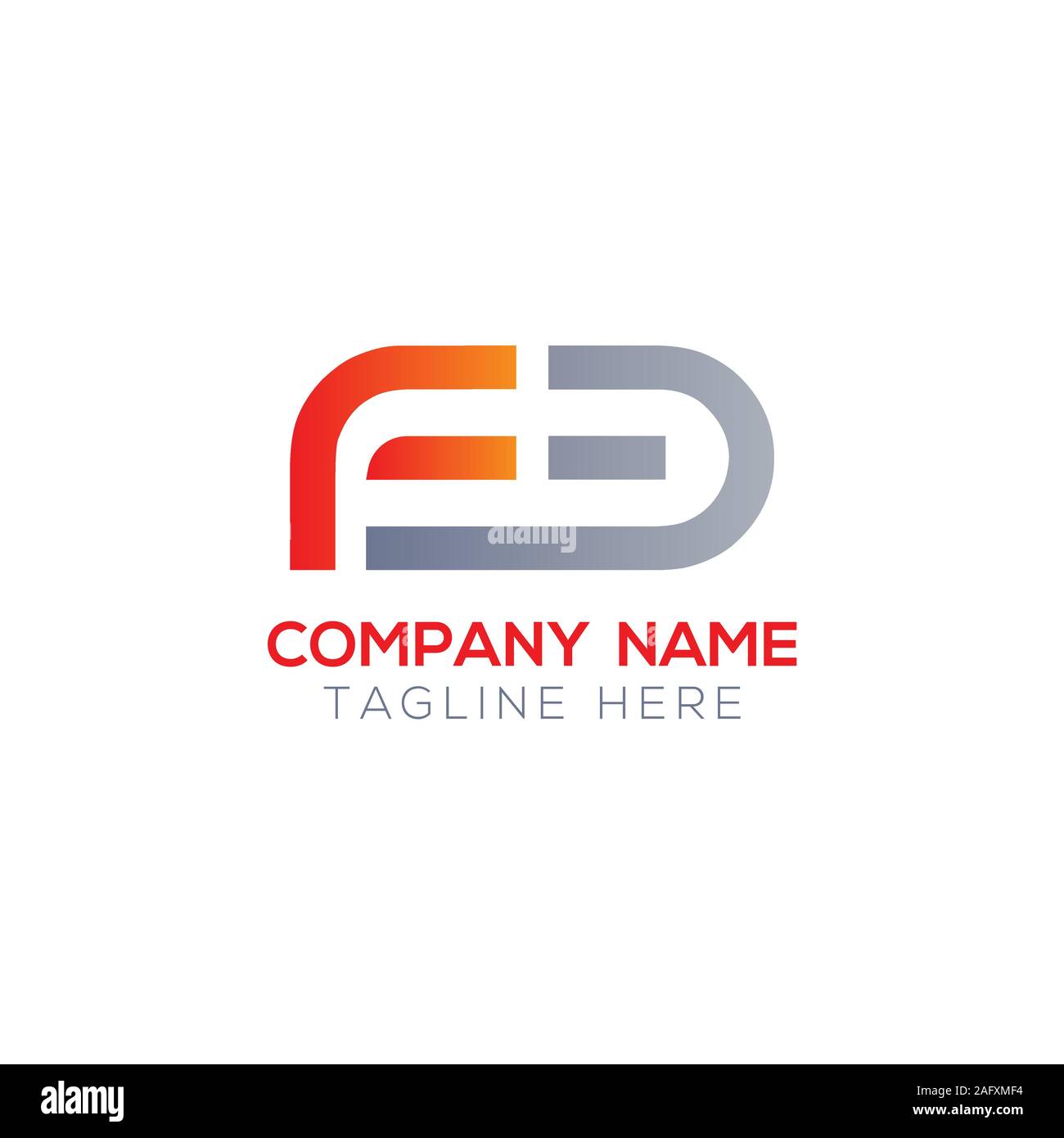 Initial FB Letter Linked Logo. Creative Letter FB Modern Business Logo ...