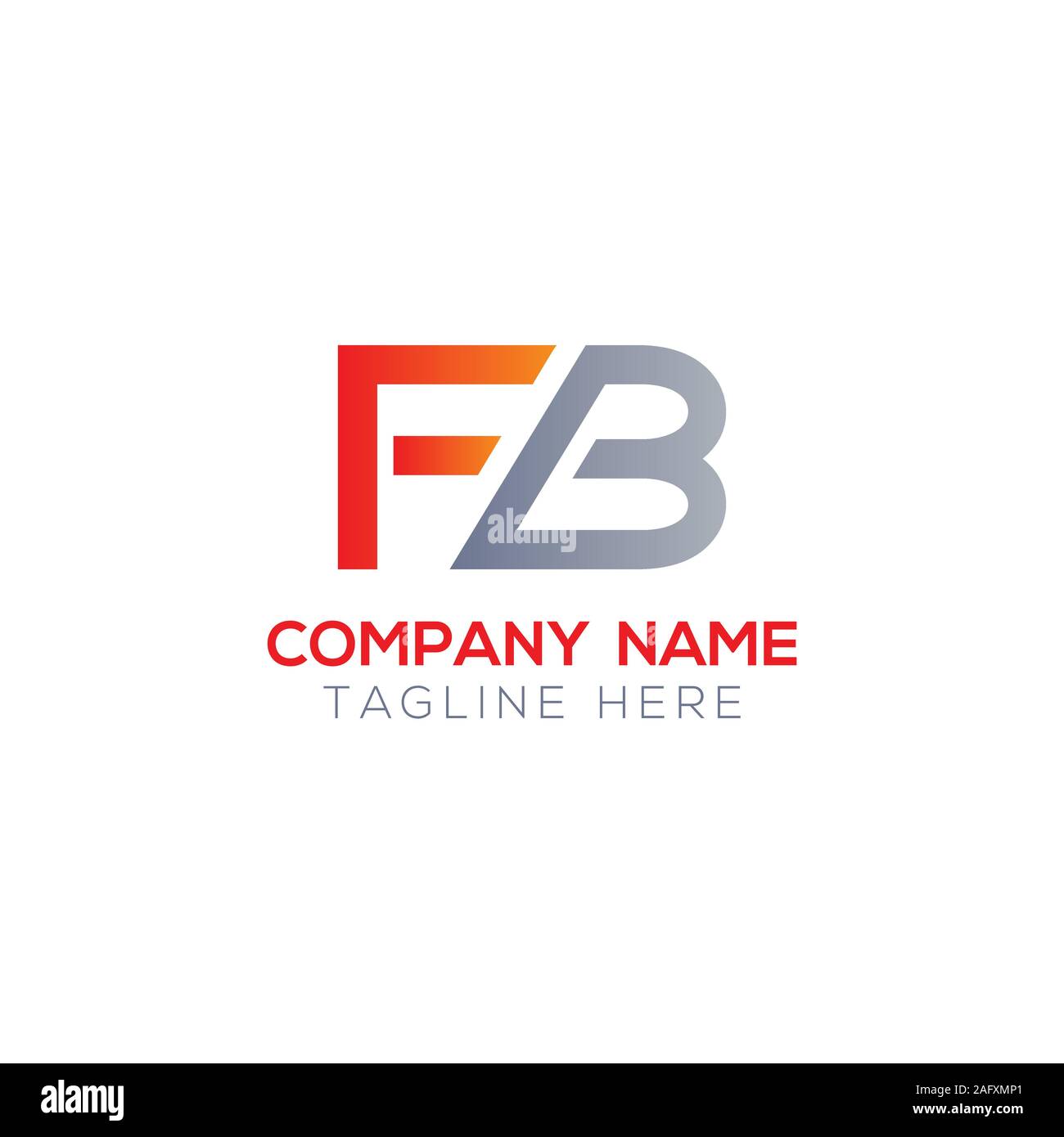 Initial FB Letter Linked Logo. Creative Letter FB Modern Business Logo ...