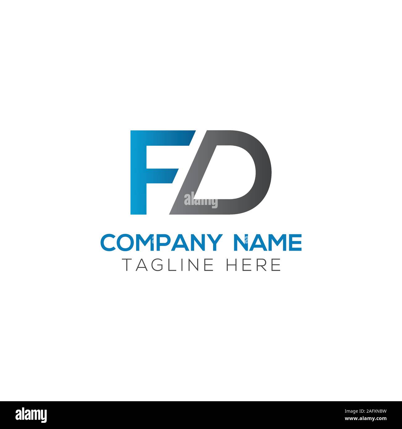 Initial FD Letter Linked Logo. Creative Letter FD Modern Business Logo ...
