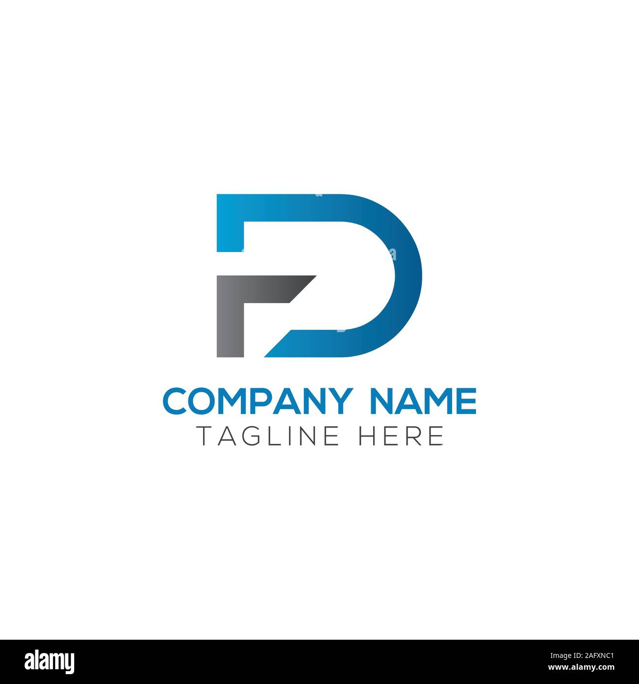 Initial FD Letter Linked Logo. Creative Letter FD Modern Business Logo ...