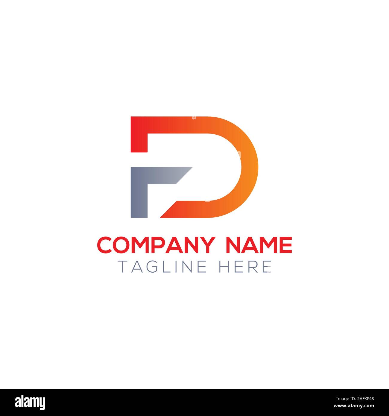Initial FD Letter Linked Logo. Creative Letter FD Modern Business Logo ...