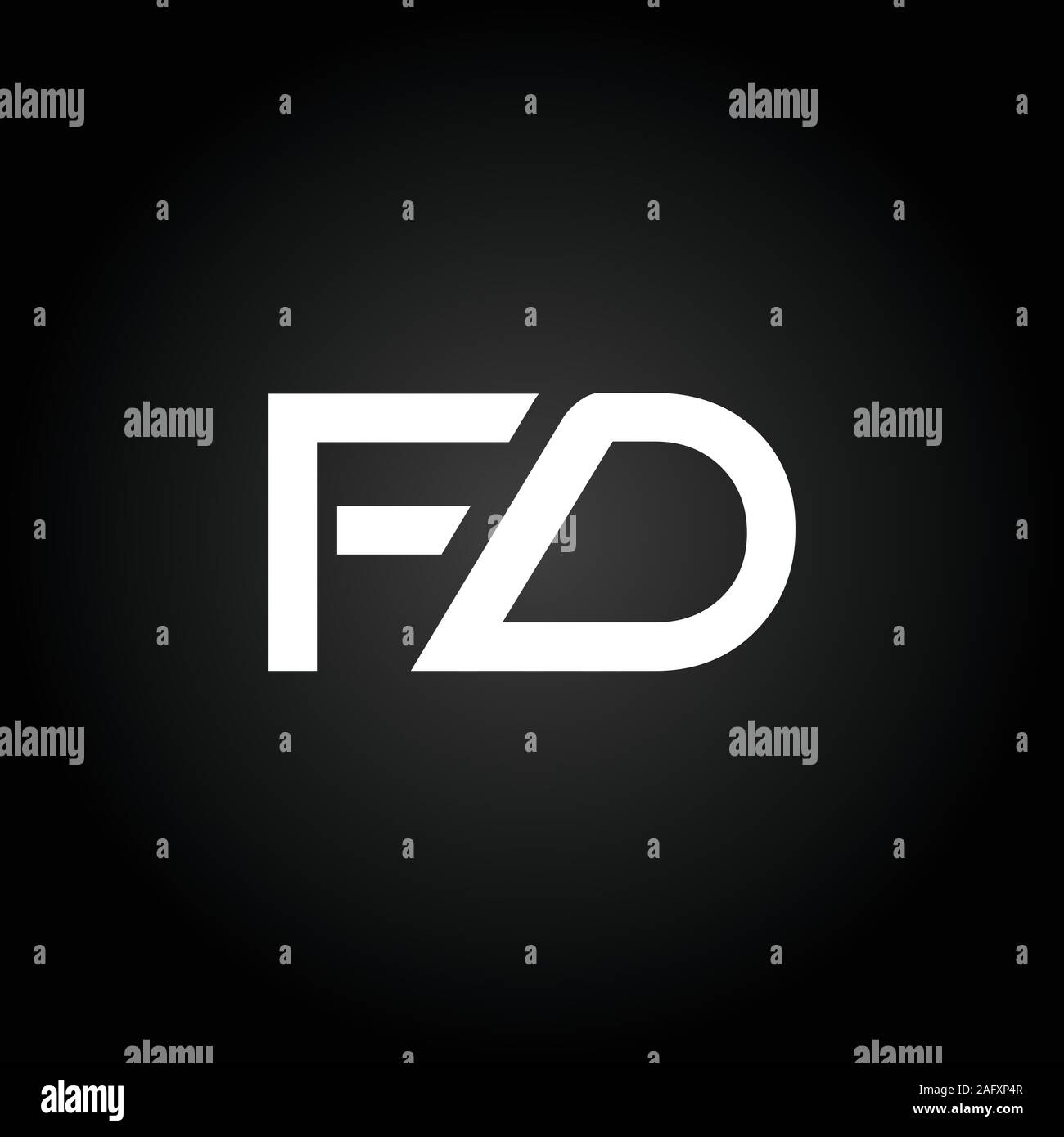 Initial FD Letter Linked Logo. Creative Letter FD Modern Business Logo ...