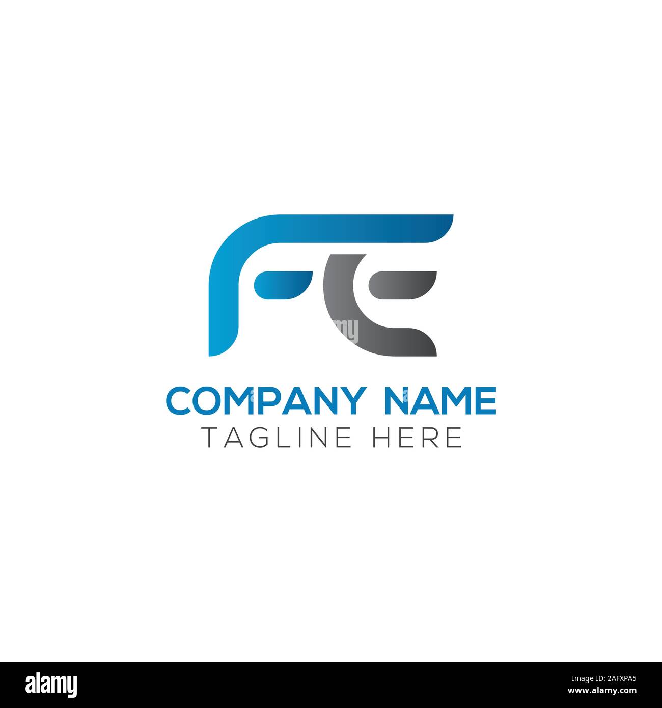 Initial FE Letter Linked Logo. Creative Letter FE Modern Business Logo ...