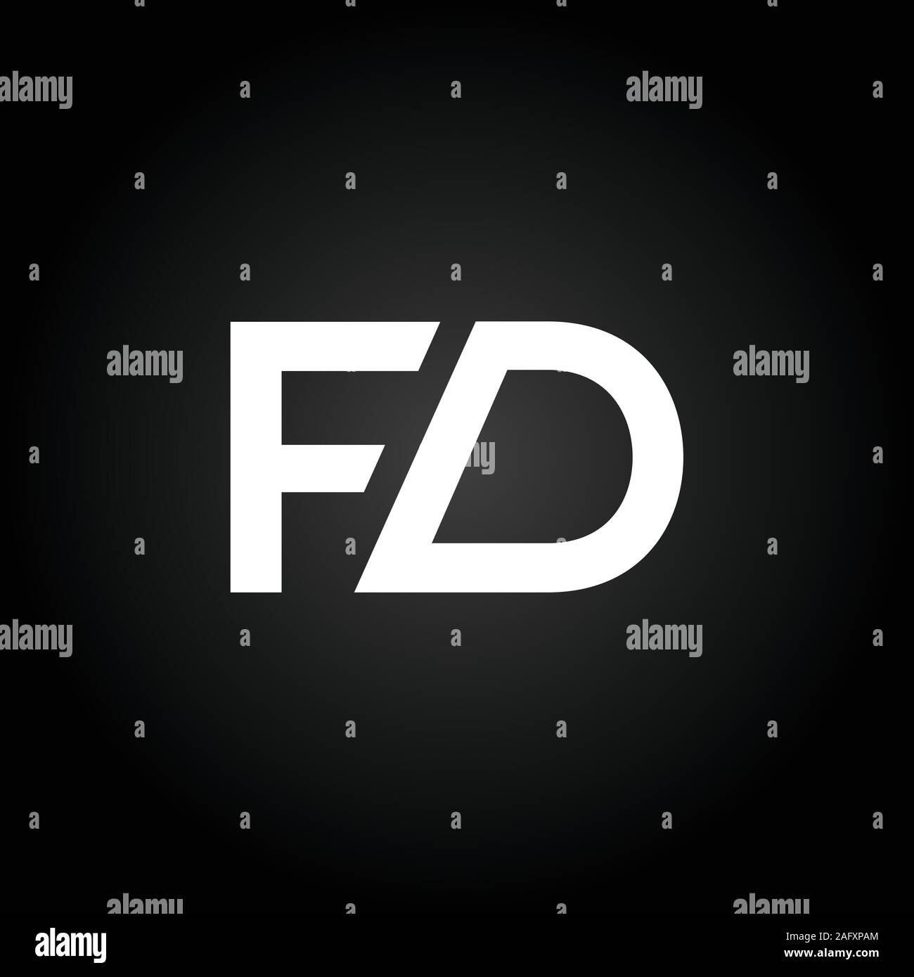 Initial FD Letter Linked Logo. Creative Letter FD Modern Business Logo ...