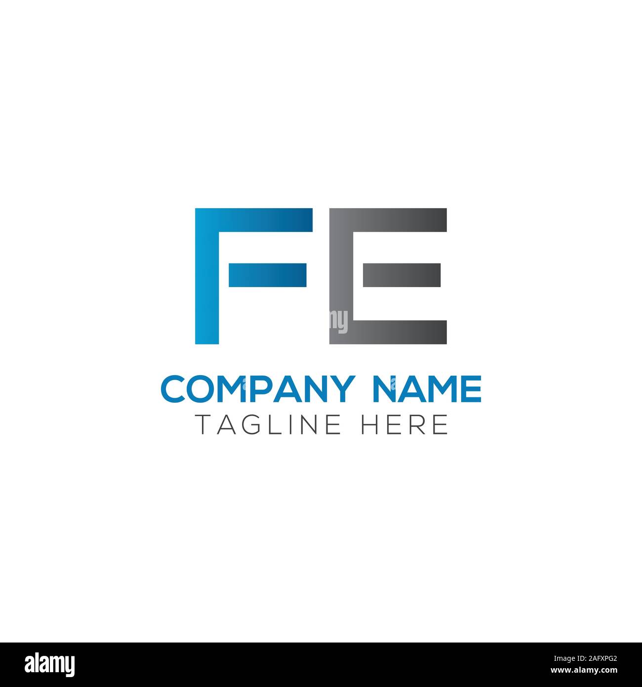 Initial FE Letter Linked Logo. Creative Letter FE Modern Business Logo ...