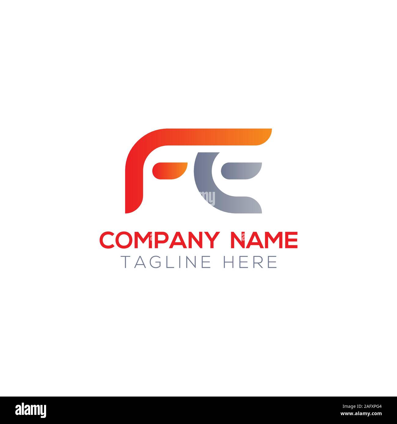 Initial FE Letter Linked Logo. Creative Letter FE Modern Business Logo ...