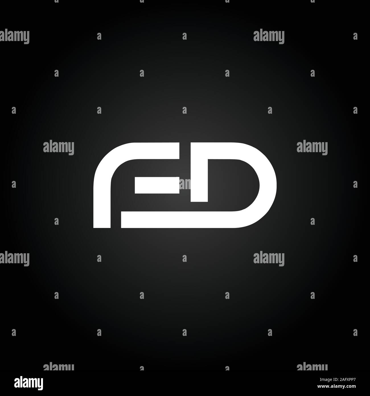 Initial FD Letter Linked Logo. Creative Letter FD Modern Business Logo ...