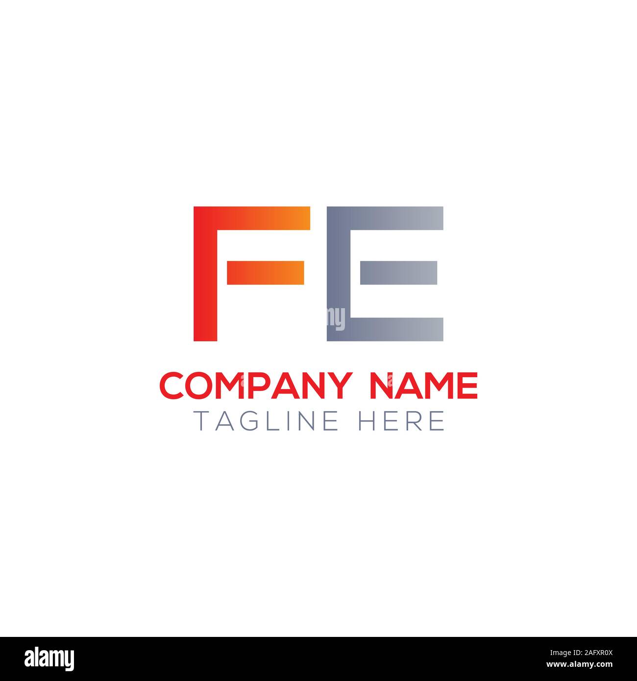 Initial FE Letter Linked Logo. Creative Letter FE Modern Business Logo ...