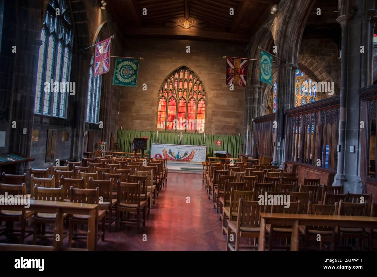 Inside The Manchester Cathedral At Manchester England 2019 Stock Photo ...