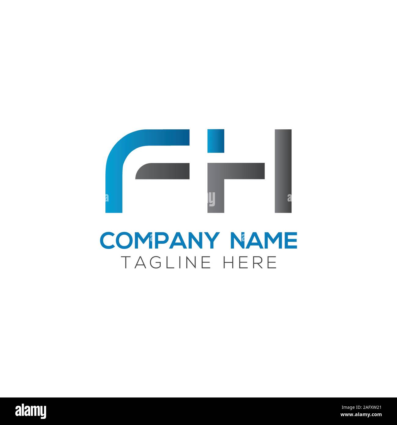 Initial FH Letter Linked Logo. Creative Letter FH Modern Business Logo ...
