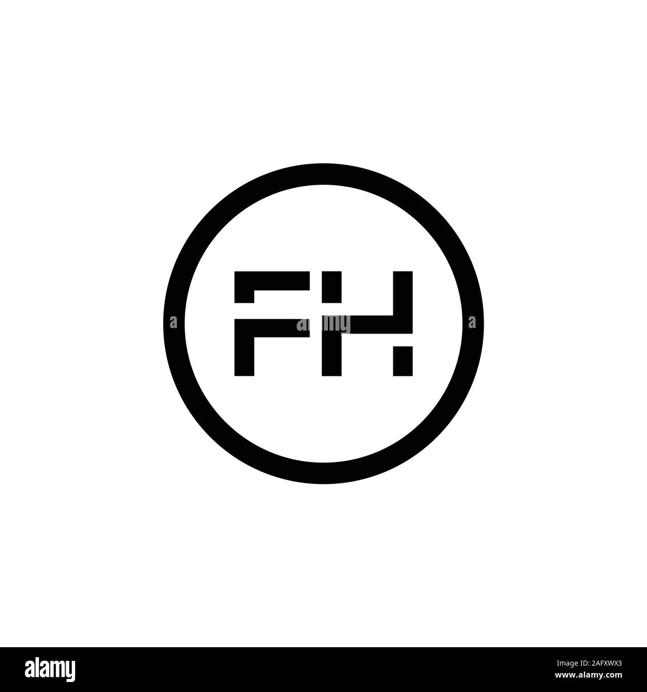 Initial FH Letter Linked Logo. Creative Letter FH Modern Business Logo ...