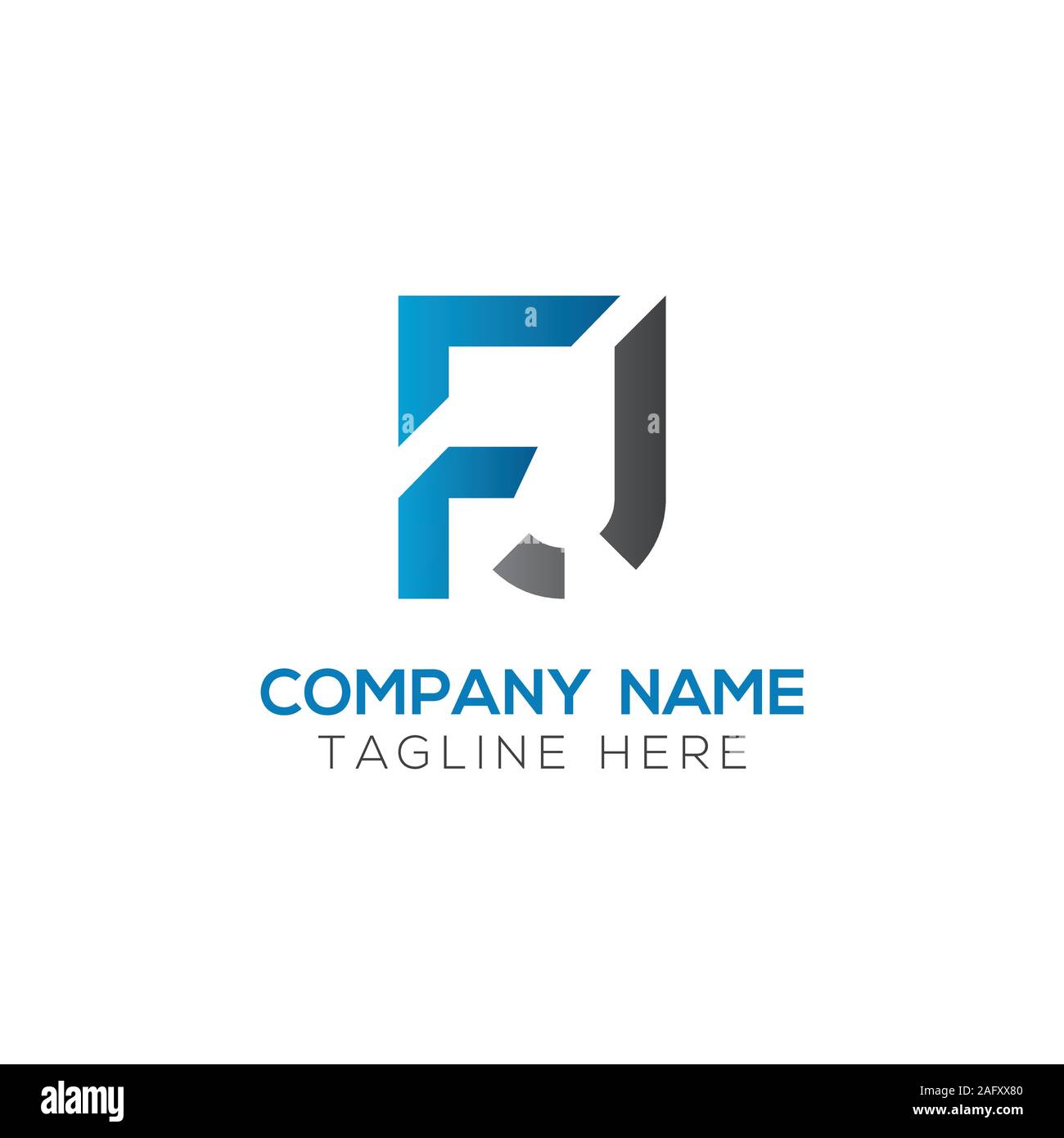Initial FJ Letter Linked Logo. Creative Letter FJ Modern Business Logo ...
