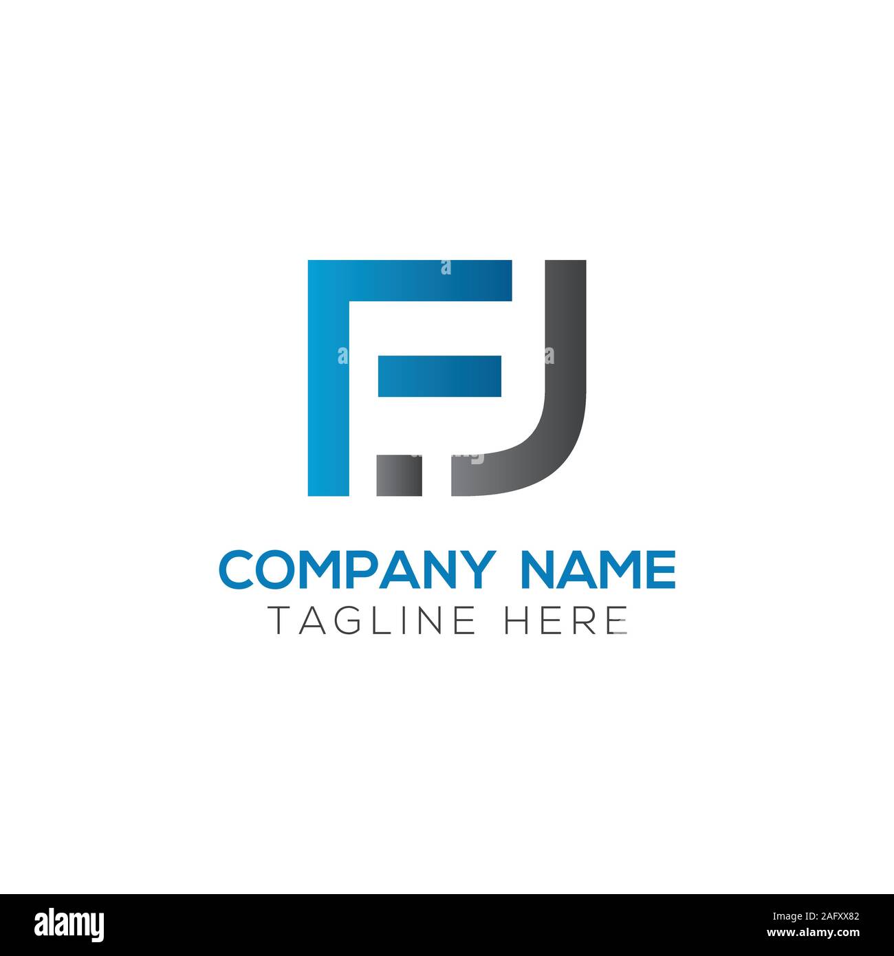 Initial FJ Letter Linked Logo. Creative Letter FJ Modern Business Logo Vector Template. FJ Logo ...