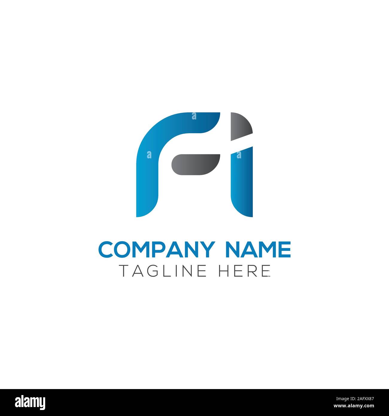 Initial FI Letter Linked Logo. Creative Letter FI Modern Business Logo ...