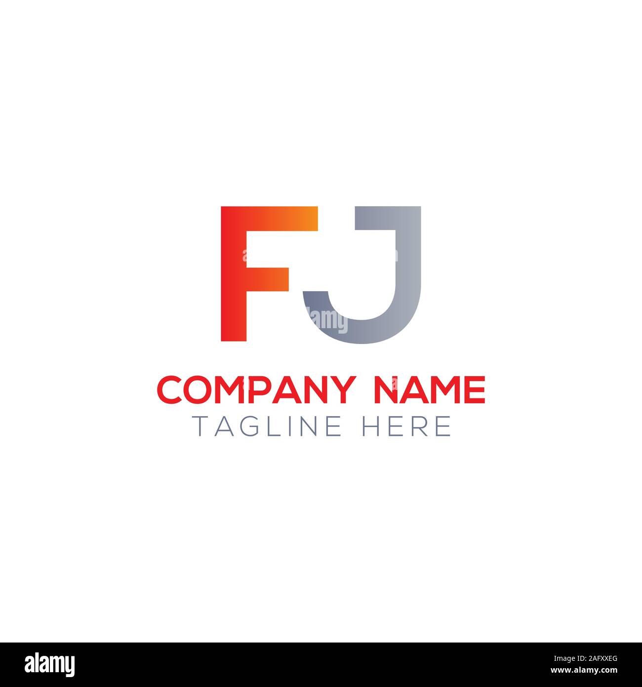 Initial FJ Letter Linked Logo. Creative Letter FJ Modern Business Logo ...