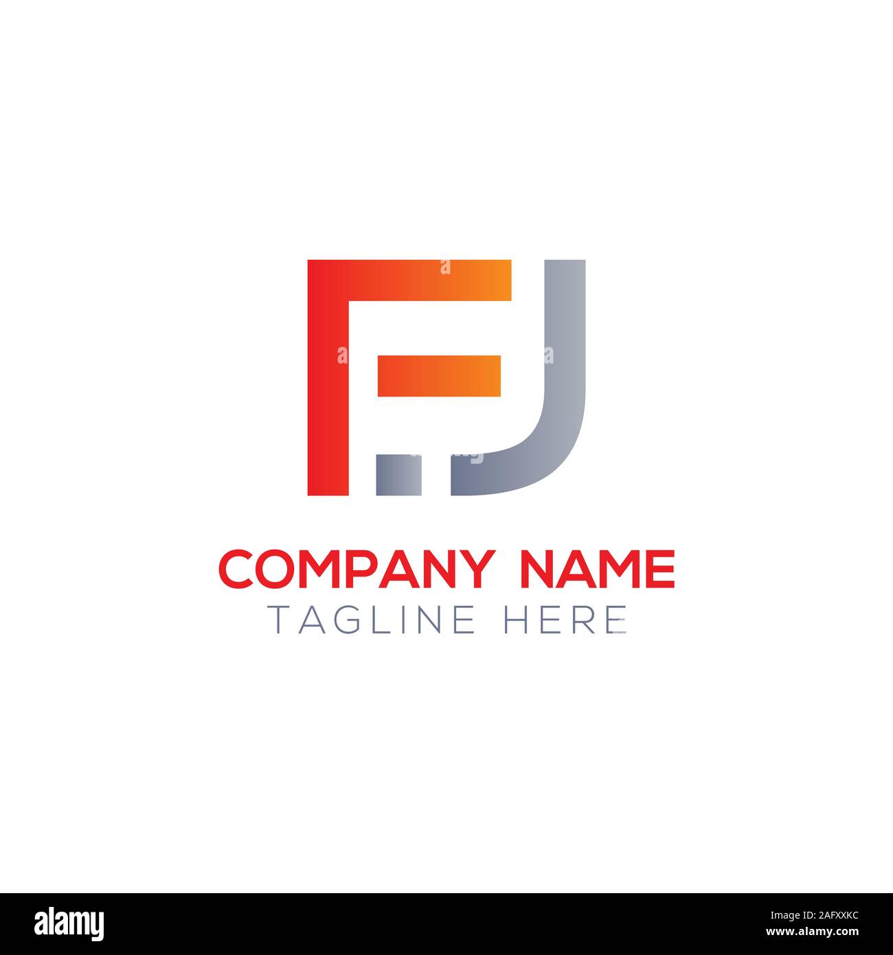Initial FJ Letter Linked Logo. Creative Letter FJ Modern Business Logo Vector Template. FJ Logo ...