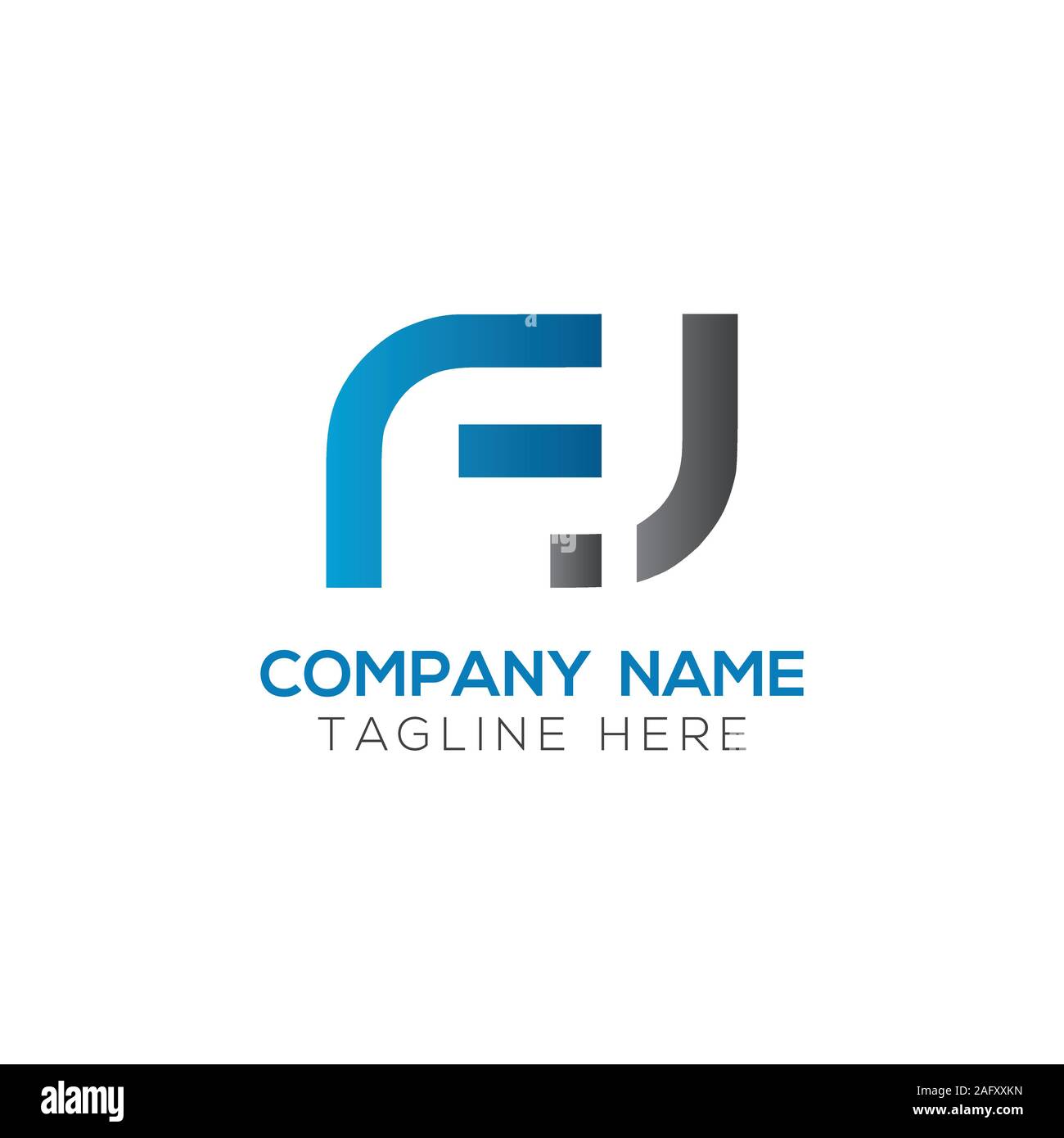 Initial FJ Letter Linked Logo. Creative Letter FJ Modern Business Logo ...
