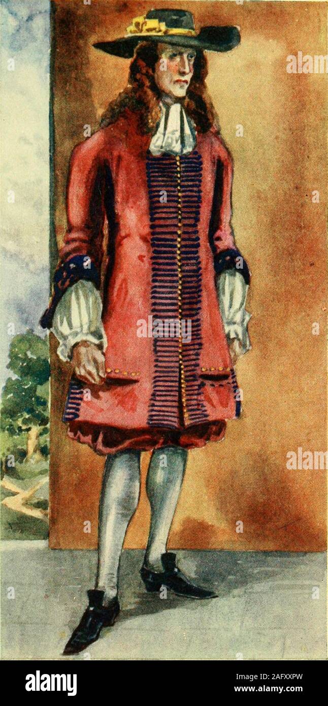 . English costume. A MAN OF THE TIME OF JAMES II.(1685—1689) The body ...