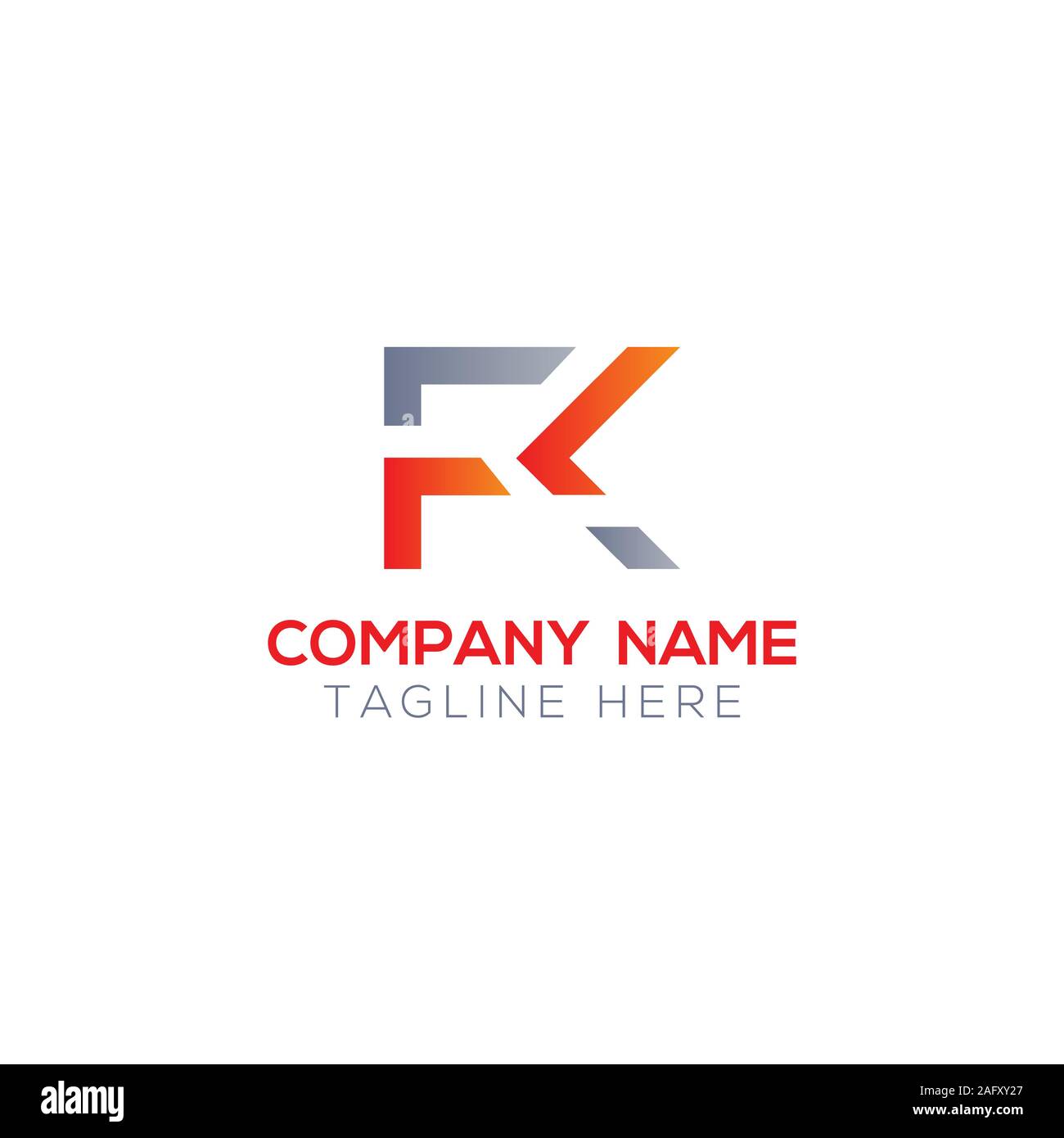 Initial FK Letter Linked Logo. Creative Letter FK Modern Business Logo ...