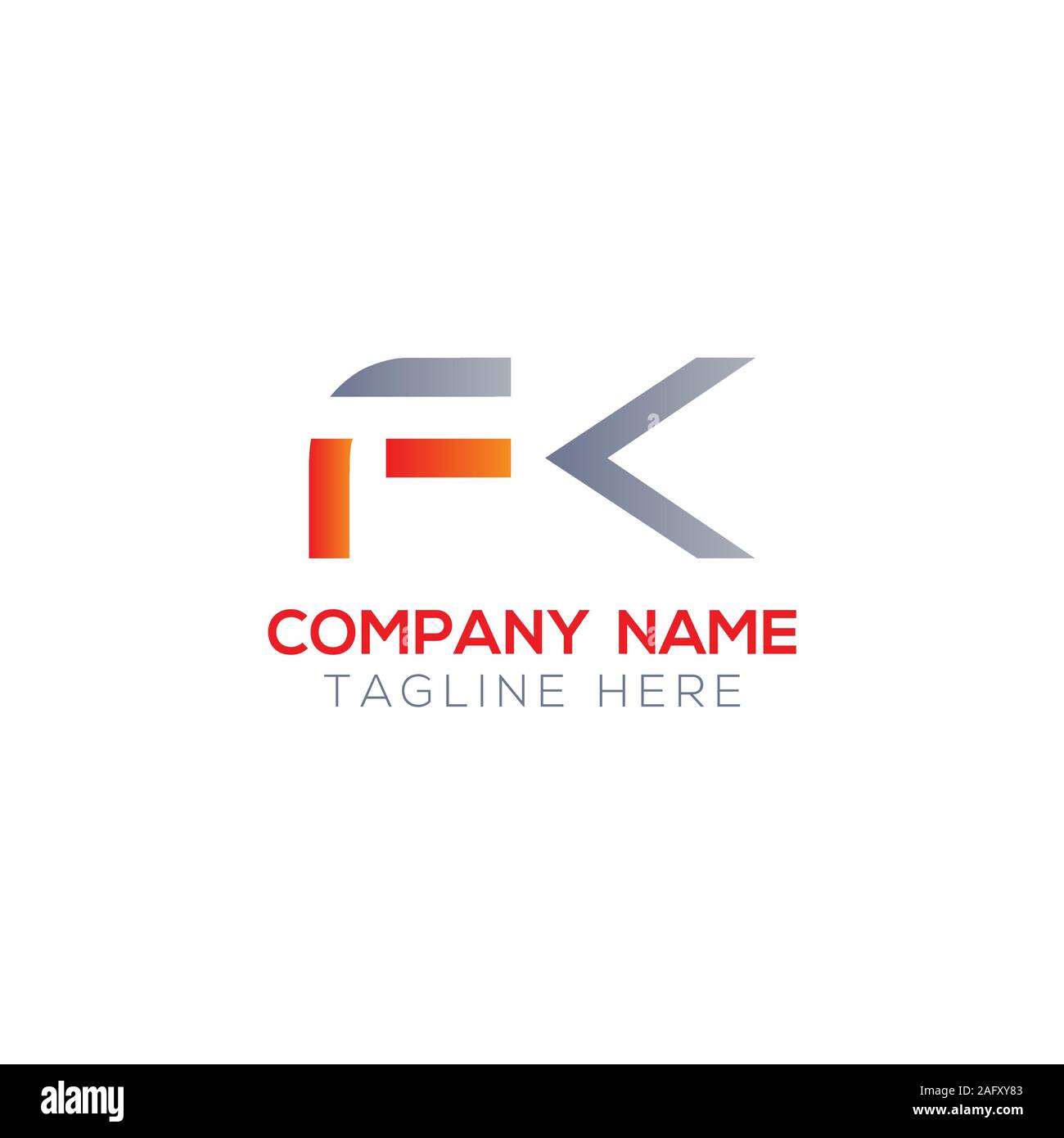 Initial FK Letter Linked Logo. Creative Letter FK Modern Business Logo ...