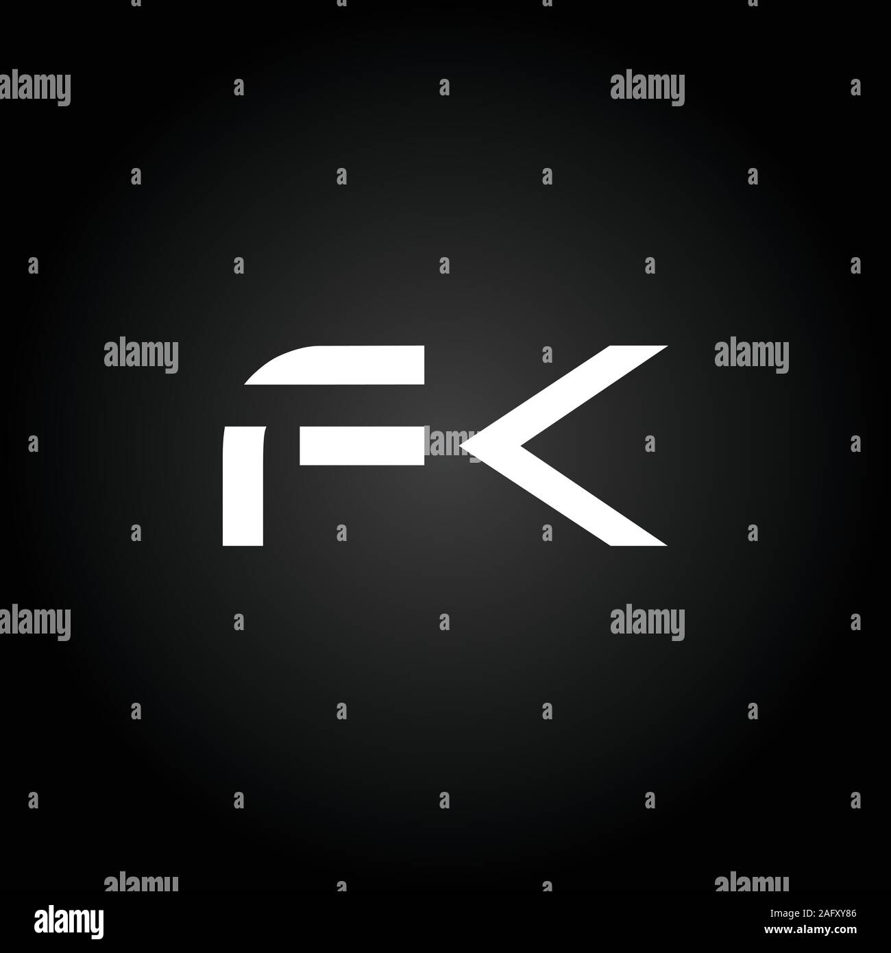 Initial FK Letter Linked Logo. Creative Letter FK Modern Business Logo ...