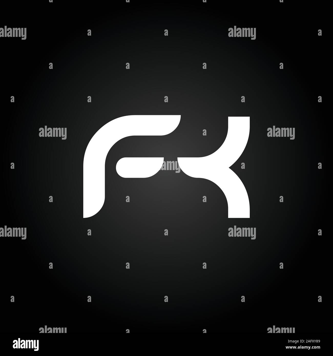 Initial FK Letter Linked Logo. Creative Letter FK Modern Business Logo ...